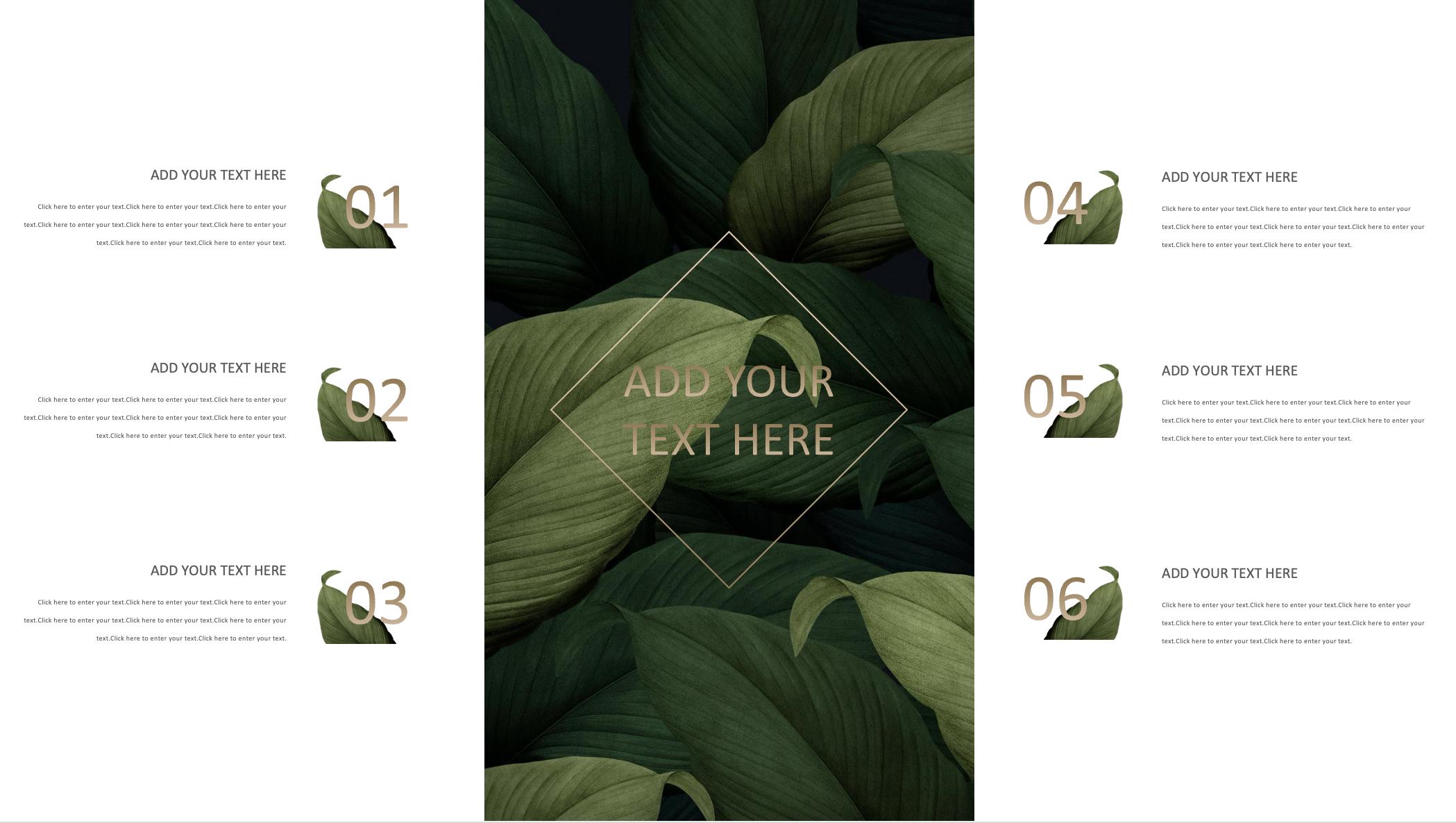 Green Nature Powerpoint Templates Set | 4 Plant-inspired Designs | 80 ...