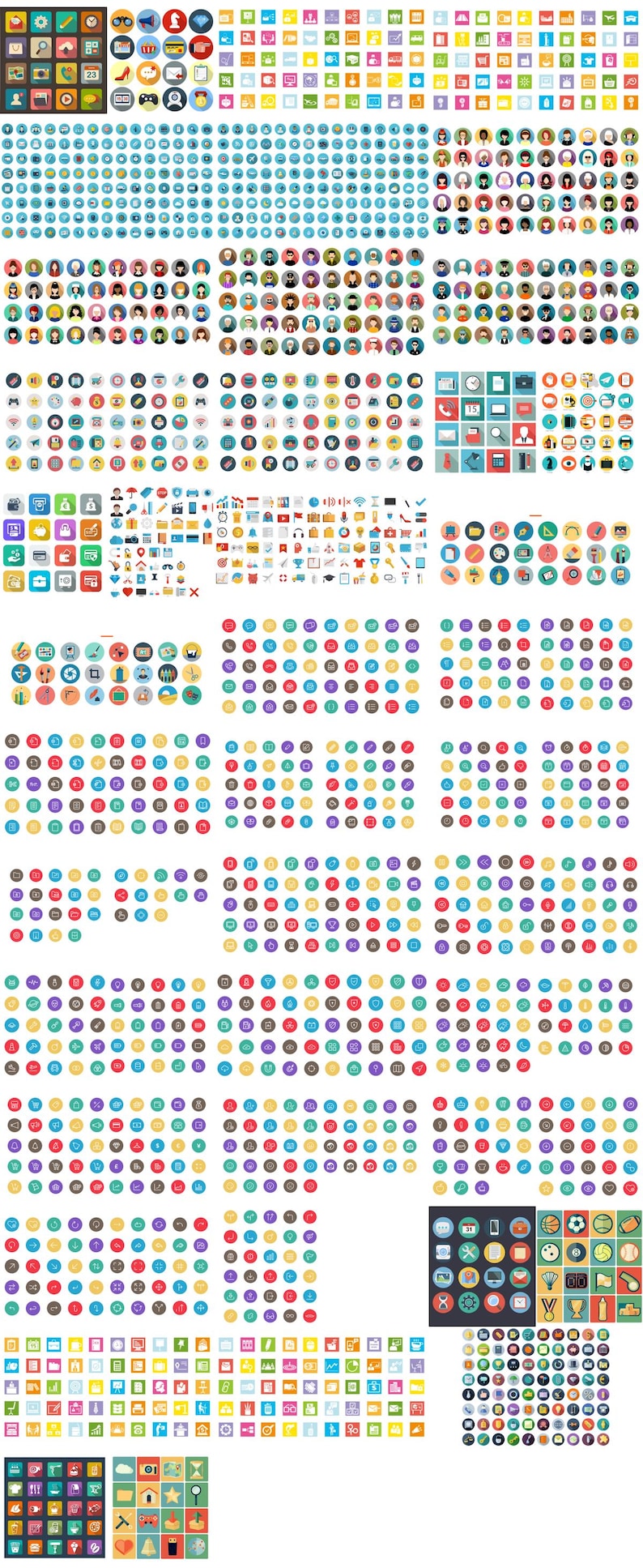 1900+ Colorful PPT Icons | Business, Lifestyle, Weather & Symbols ...