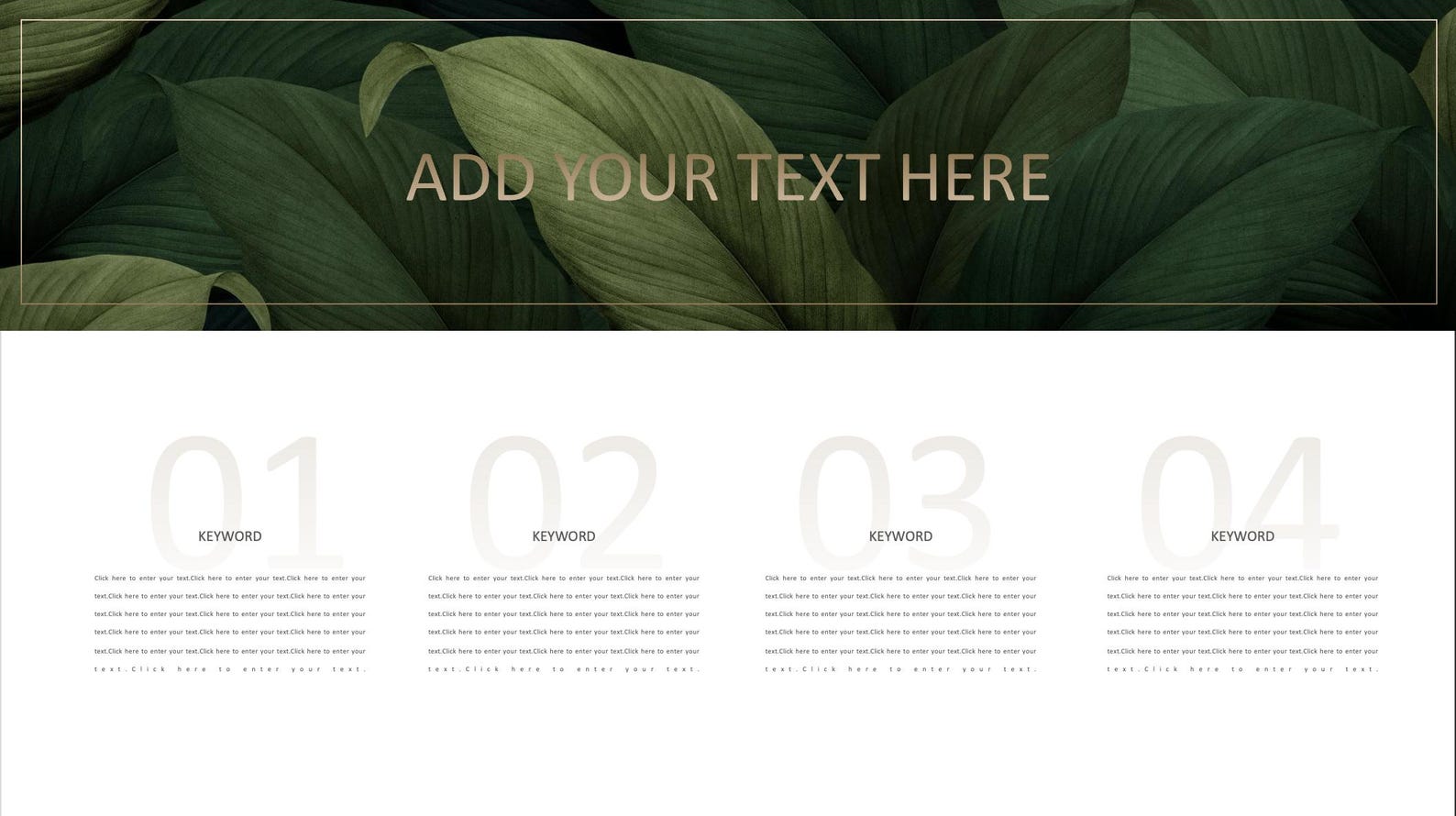 Green Nature Powerpoint Templates Set | 4 Plant-inspired Designs | 80 ...