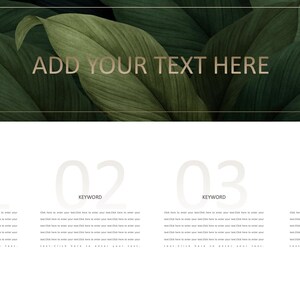 Green Nature Powerpoint Templates Set | 4 Plant-inspired Designs | 80 ...