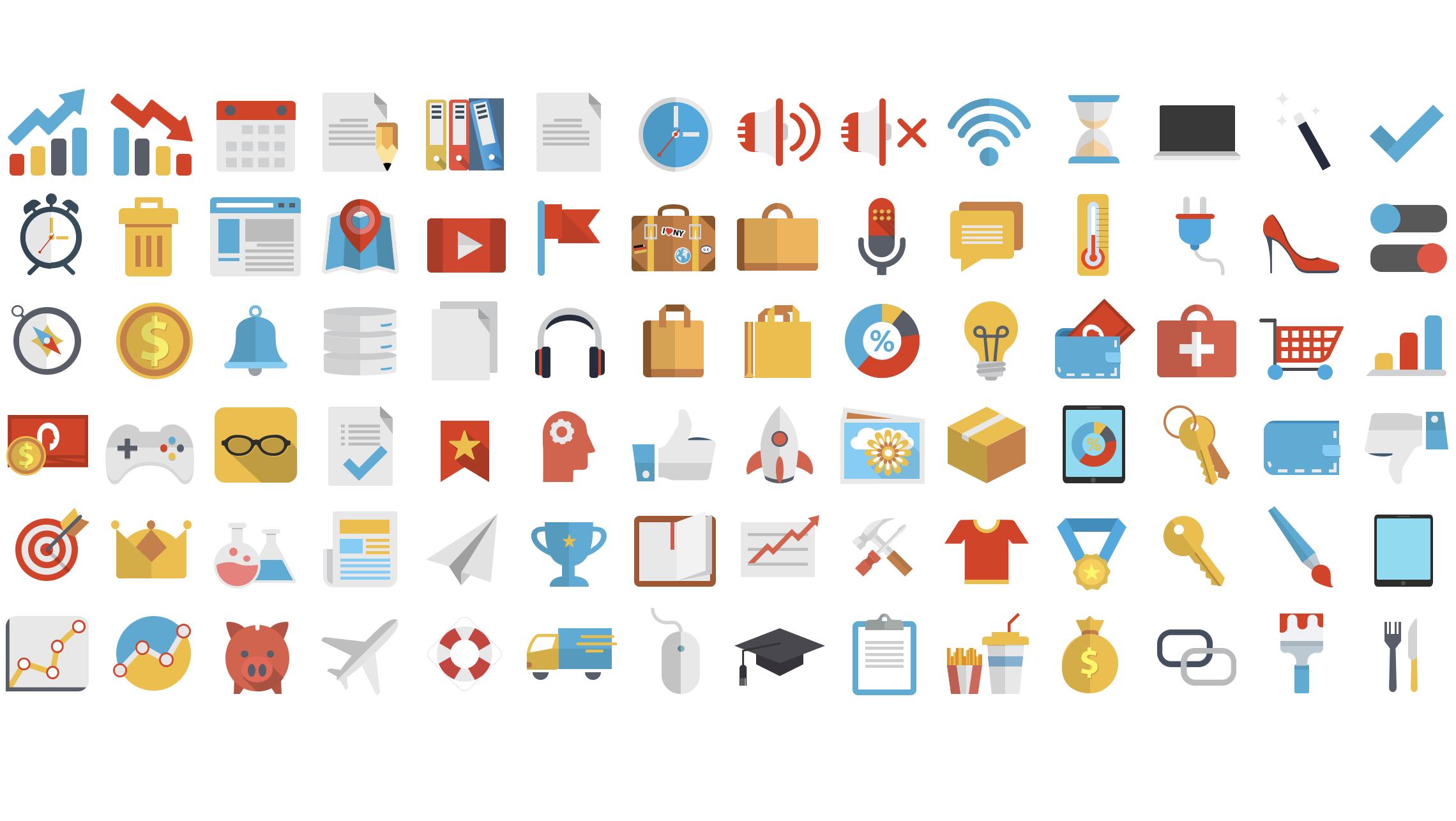 1900+ Colorful PPT Icons | Business, Lifestyle, Weather & Symbols ...