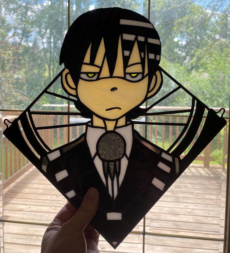 Soul Eater Stained Glass Pattern: Death the Kid Design, Commercial ...