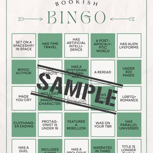 Themed Bingo Card Collection for Book Lovers | 5+ Variations Custom ...