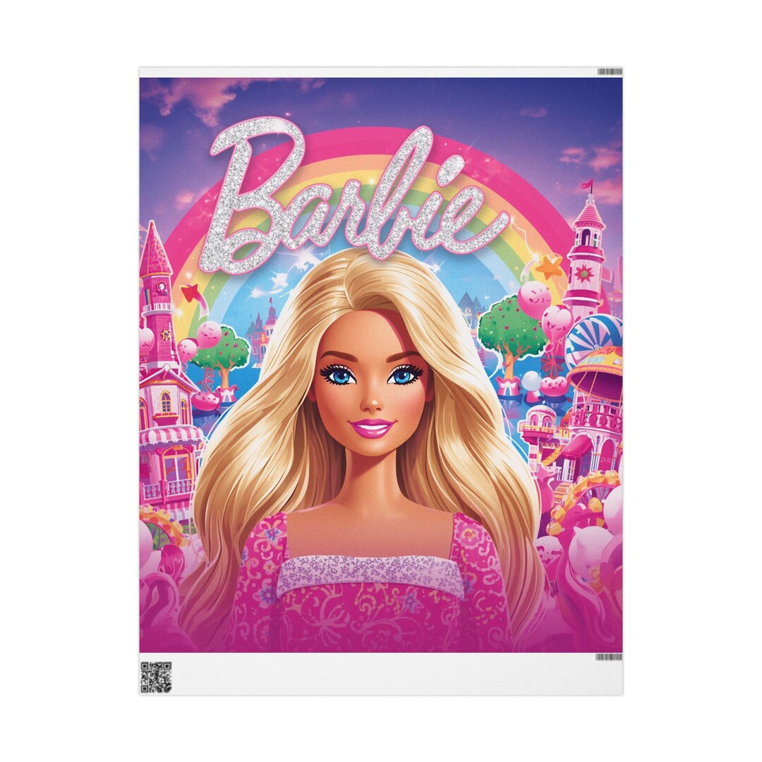 Barbie Pattern Wrapping Papers | Doll Theme Gift Wrap Rolls - Etsy