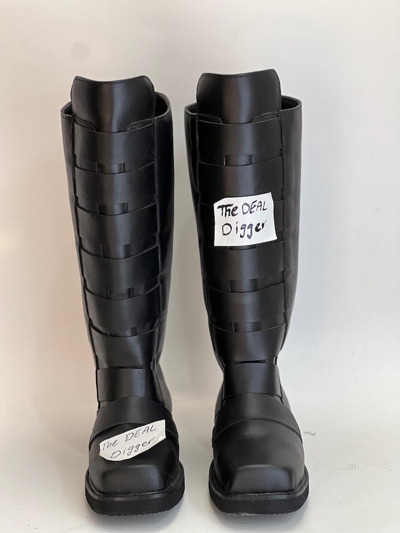 Moff Gideon Inspired Leather Cosplay Boots | Star Wars Imperial Officer ...