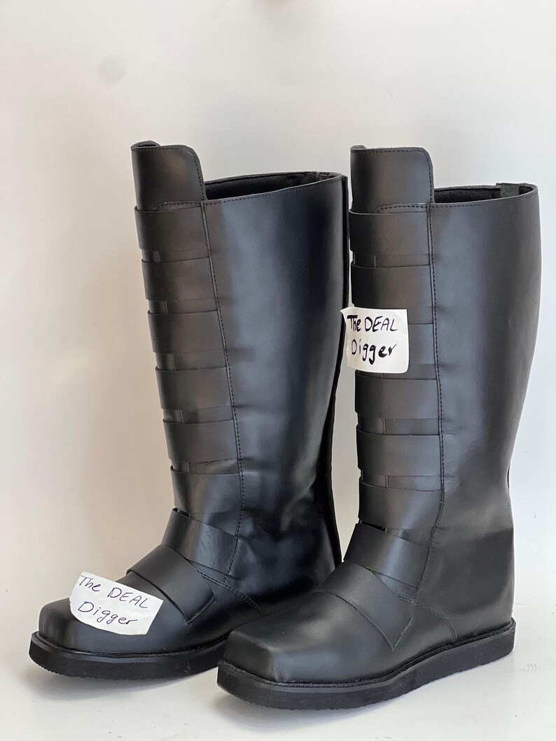 Moff Gideon Inspired Leather Cosplay Boots | Star Wars Imperial Officer ...
