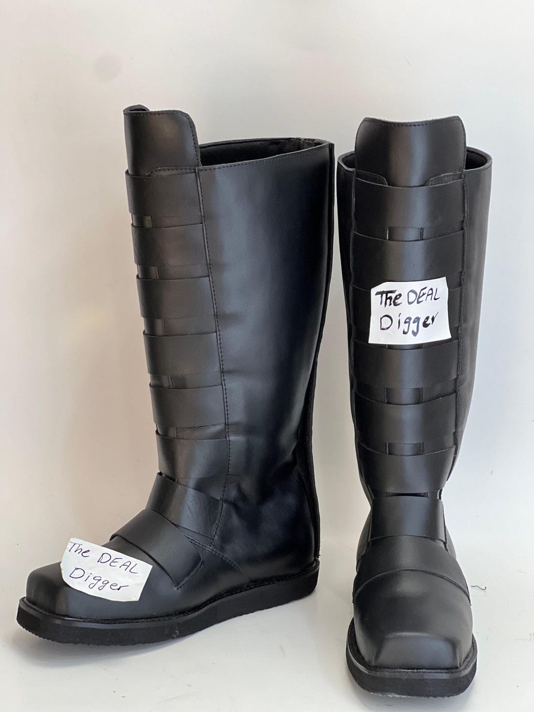 Moff Gideon Inspired Leather Cosplay Boots | Star Wars Imperial Officer ...