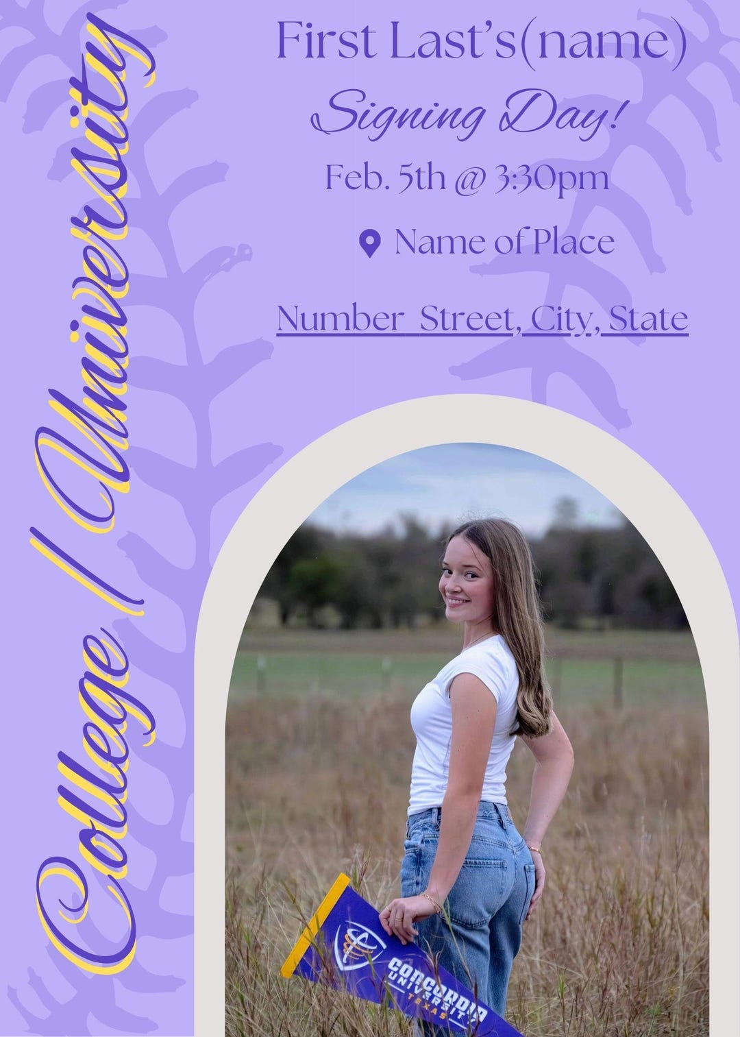 Graduation/ Signing Day Invitation - Etsy