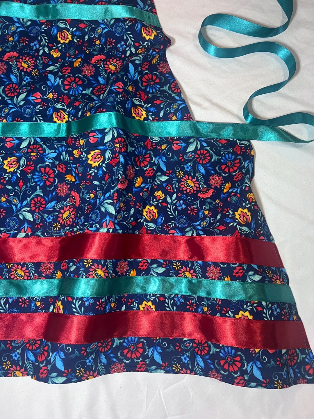 Ribbon Apron, Decorative Apron, Apron With Ribbons, Fashion Apron ...
