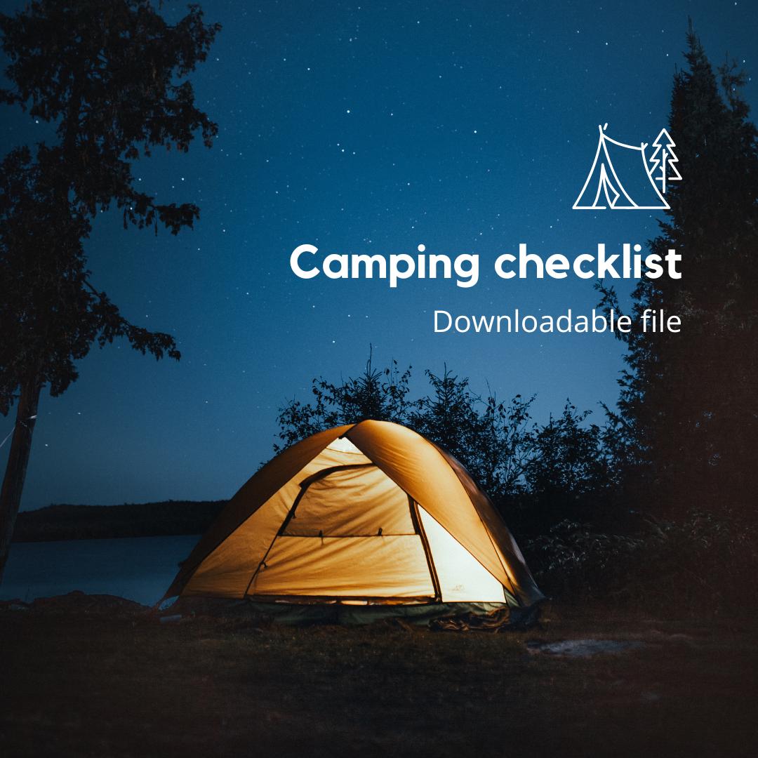 Printable Camping Checklist / Pre-trip Checklist / Digital Packing ...