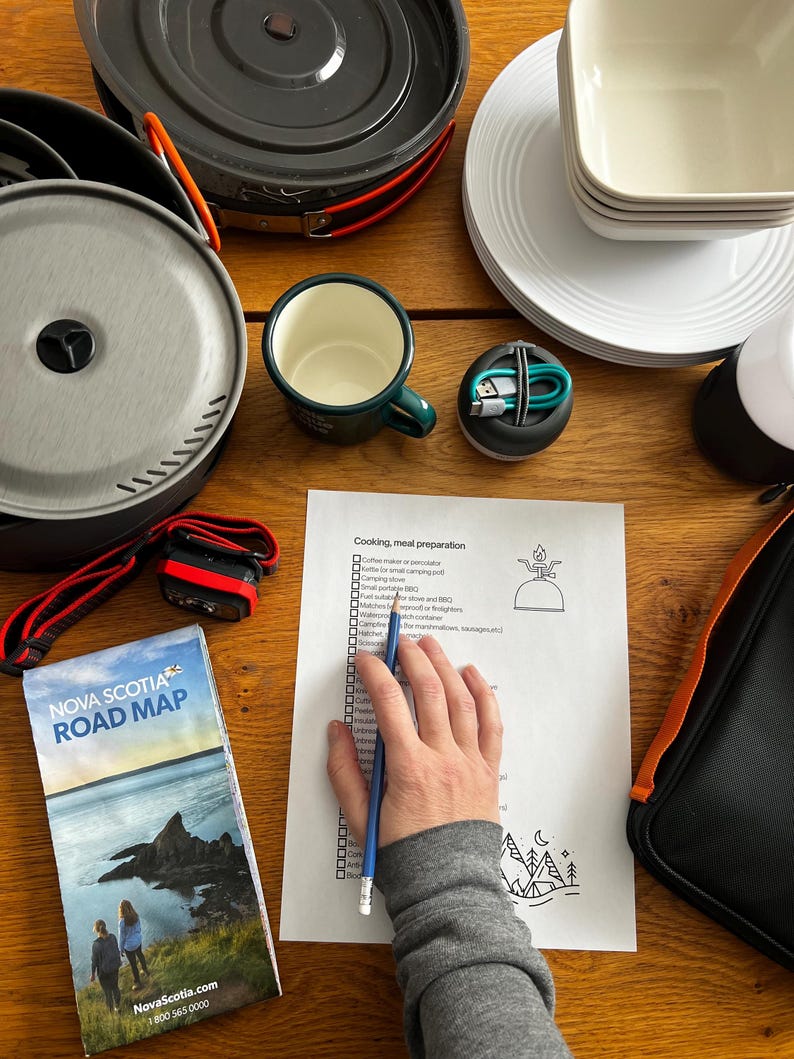 Printable Camping Checklist / Pre-trip Checklist / Digital Packing ...