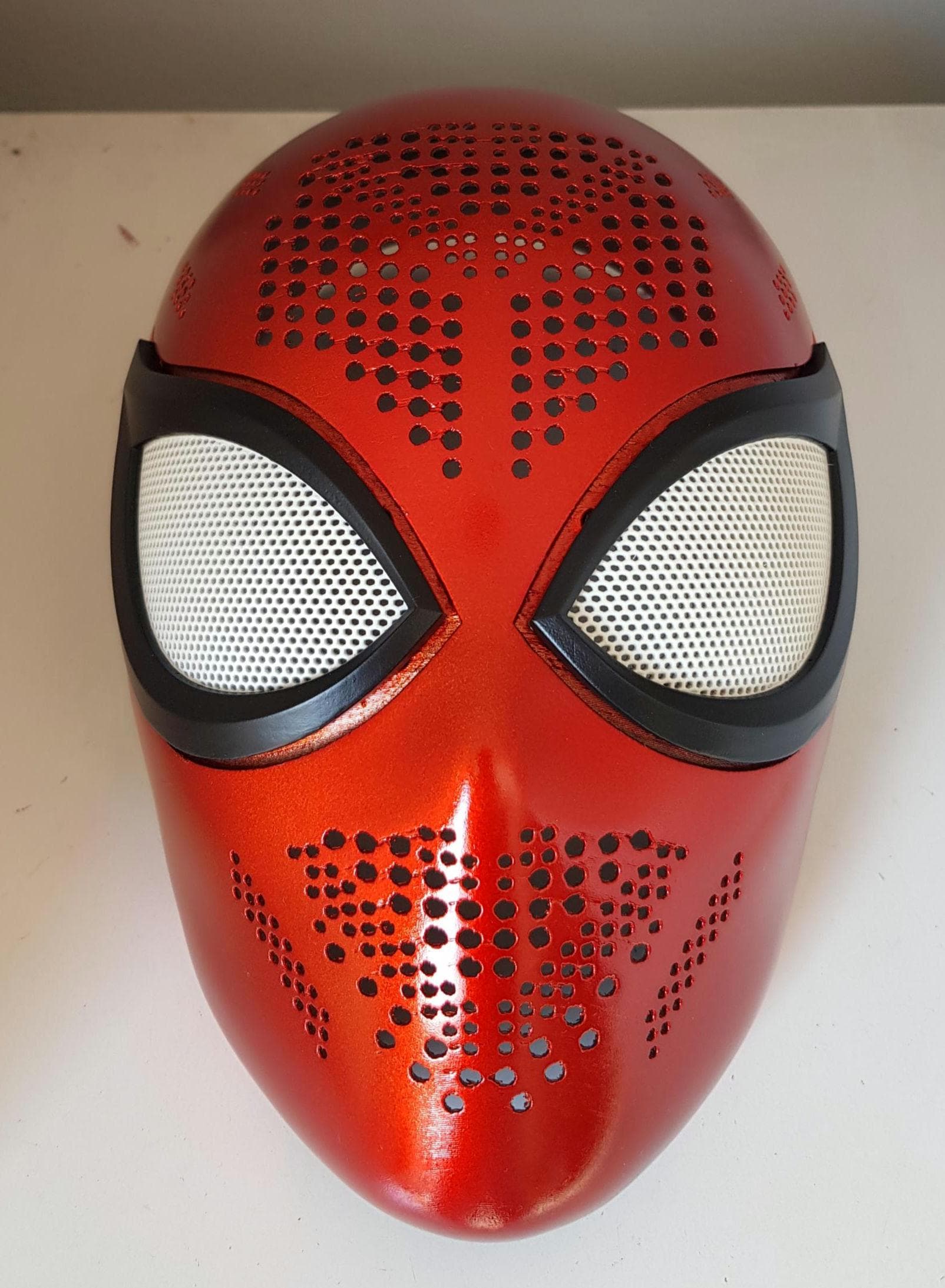 Spiderman Faceshell, Cosplay,raw, Finished 3d Print, Custom Sized - Etsy