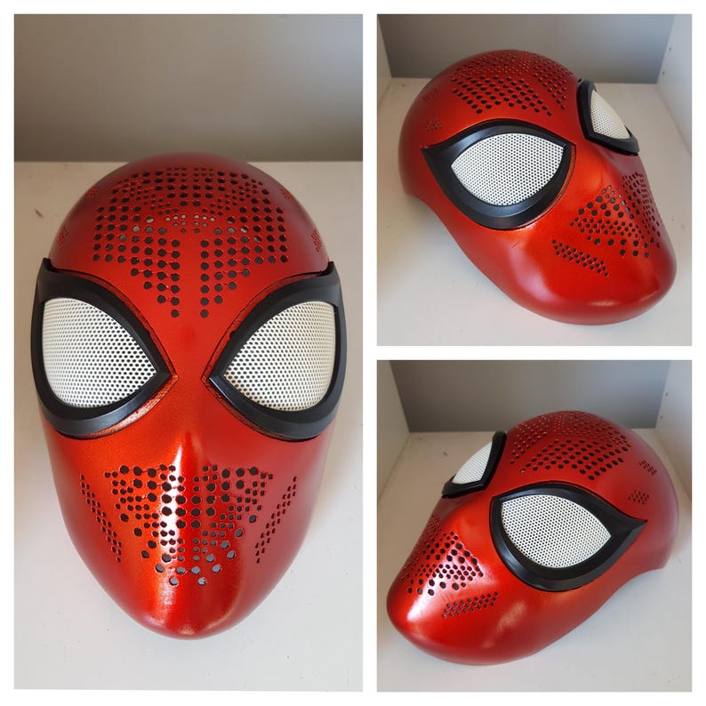 Spiderman Faceshell, Cosplay,raw, Finished 3d Print, Custom Sized - Etsy