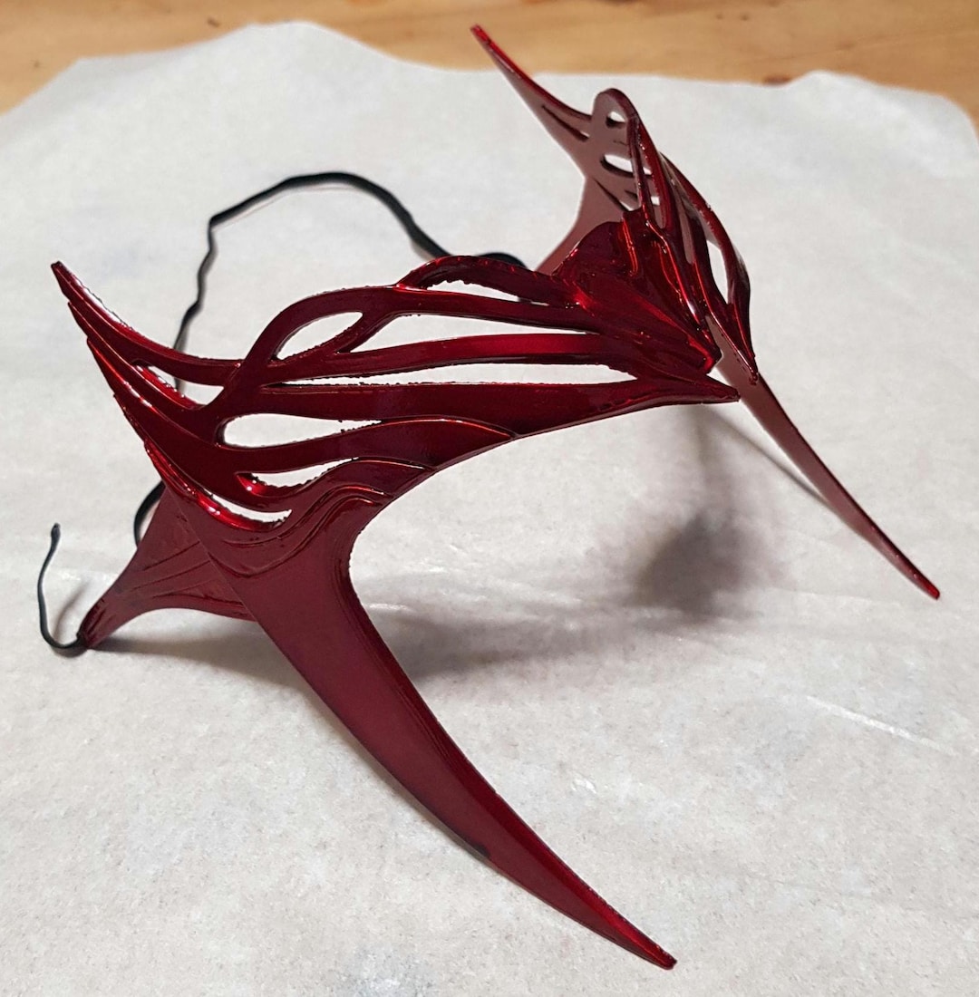 Scarlet Witch 3d Printed Crown, Custom Sized, Finished, Cosplay - Etsy