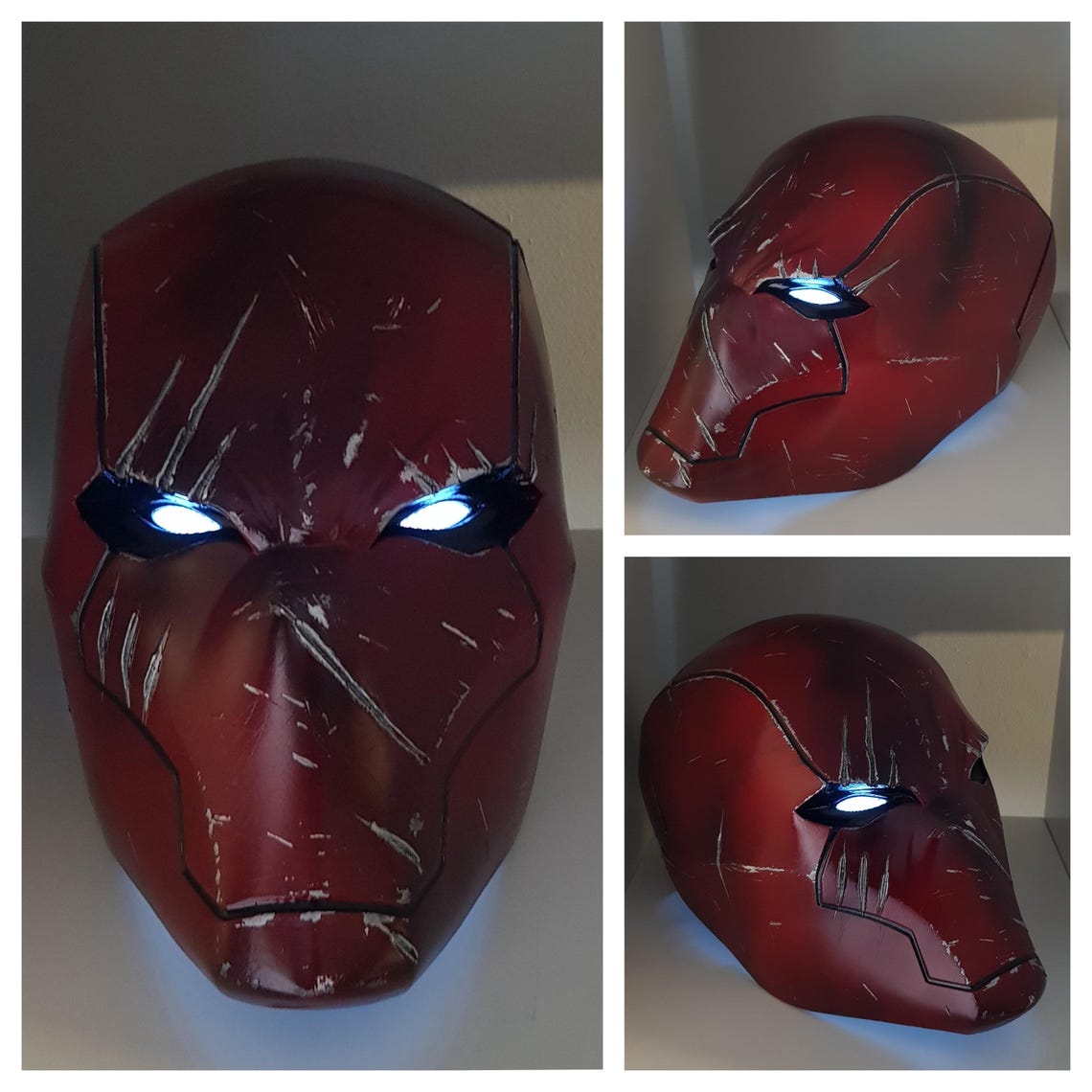 Redhood Finished Battle Damaged OR Raw 3D Printed Cosplay Helmet ...