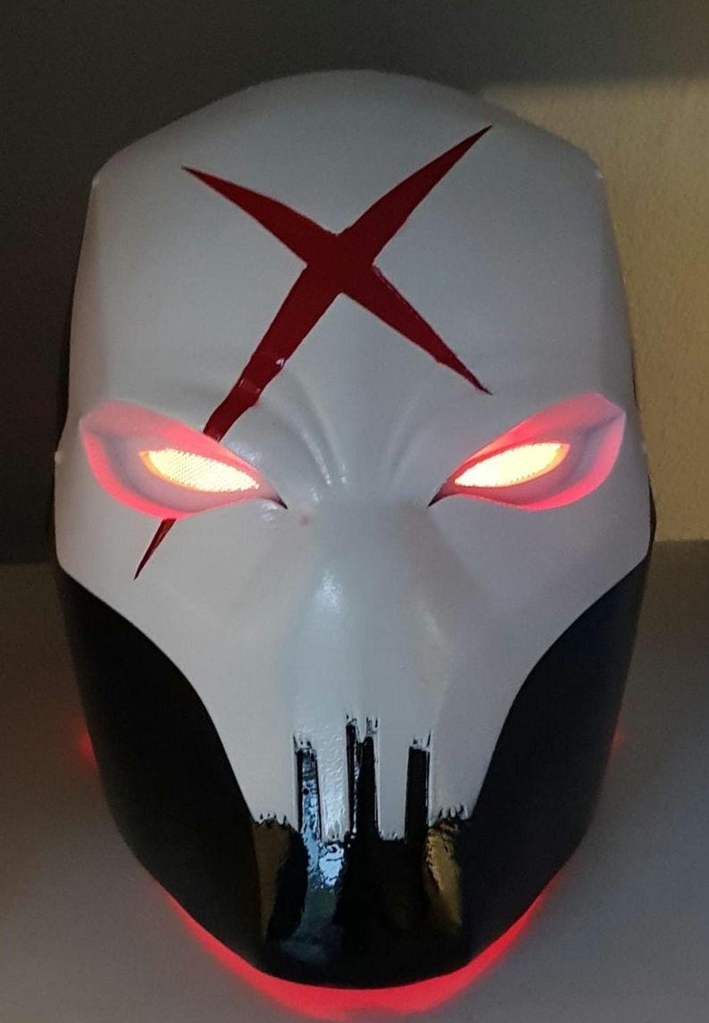 Red X Finished or Raw 3D Printed Cosplay Helmet - Custom Sized - Etsy