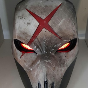 Red X Finished or Raw 3D Printed Cosplay Helmet - Custom Sized - Etsy