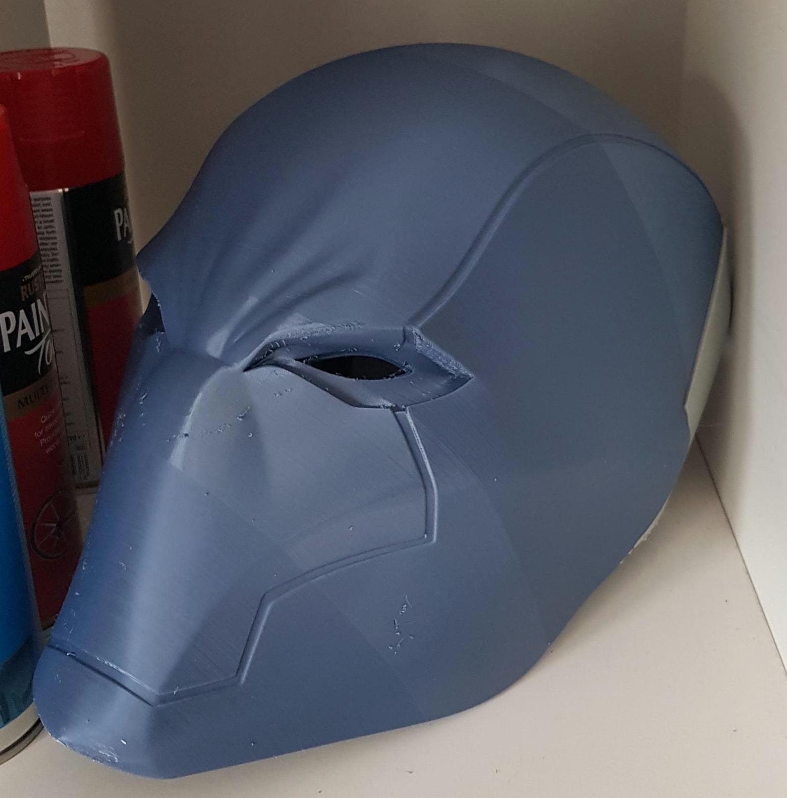 Redhood Finished Battle Damaged OR Raw 3D Printed Cosplay Helmet ...