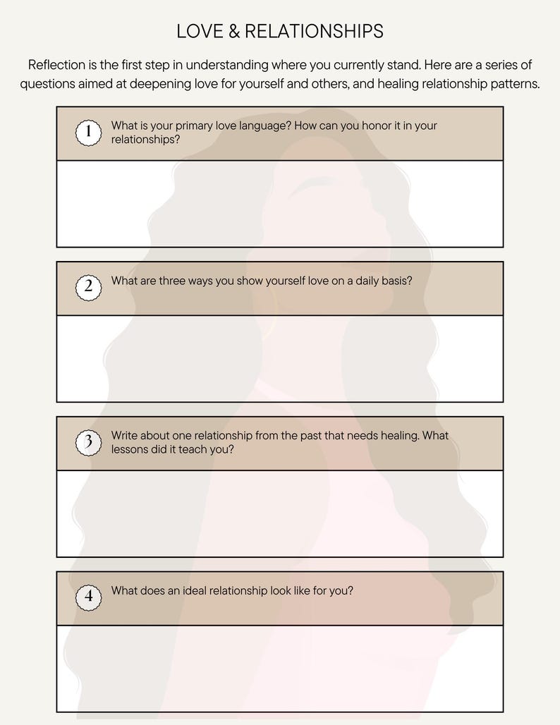 Guided Journal for Personal Growth - Etsy