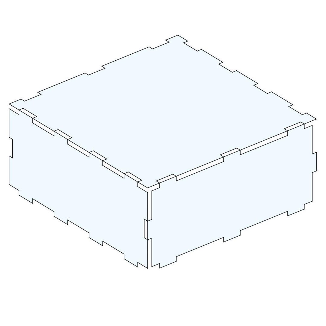 Laser Giftbox Interlock 1/4" Wood DXF (files Only) - Etsy