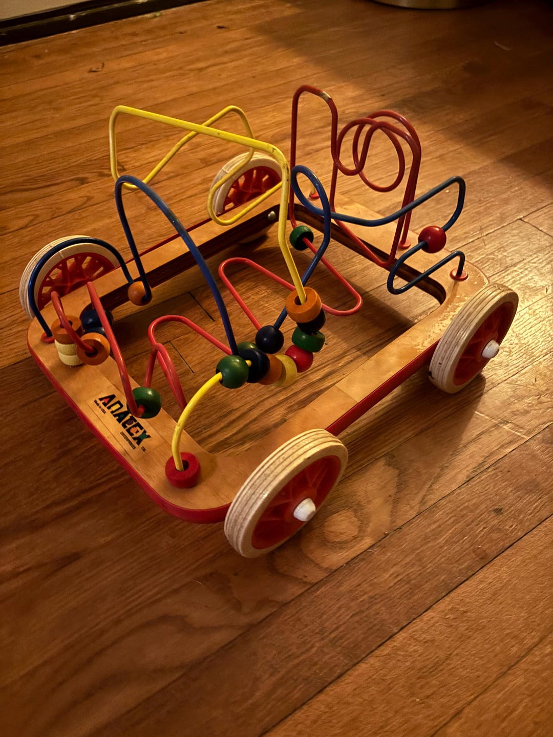 ANATEX: Wooden Beaded Maze on Wheels - Etsy