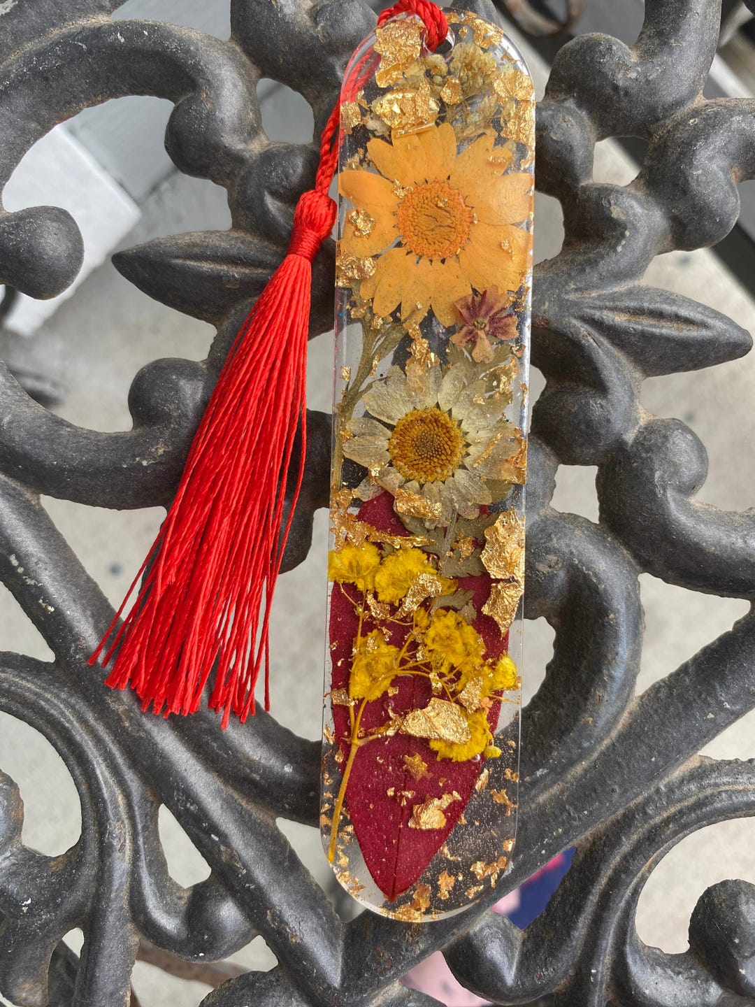 Floral Bookmarks, Cute Handmade Bookmarks, Real Flower Bookmarks ...