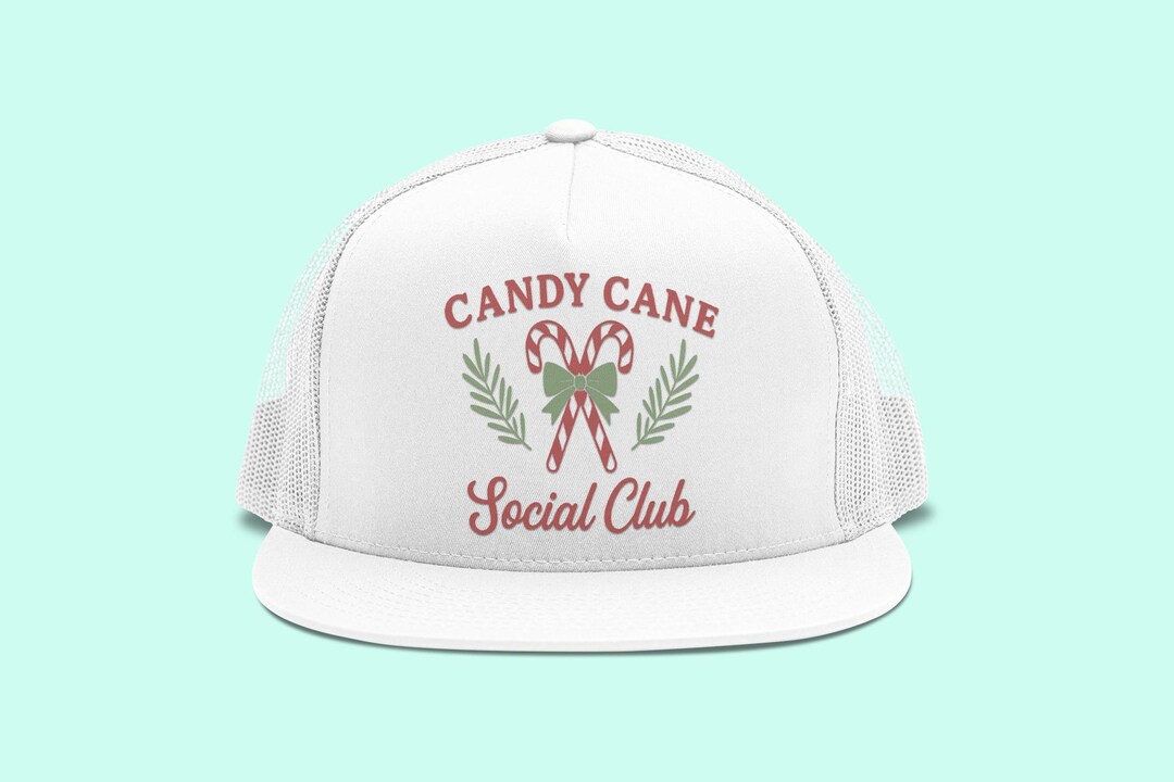 Candy Cane Social Club PNG, Retro Christmas Design (digital Download ...