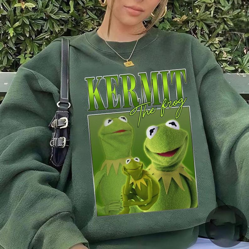 Disney the Muppets Show Kermit the Frog Portrait T-shirt, Disneyland ...