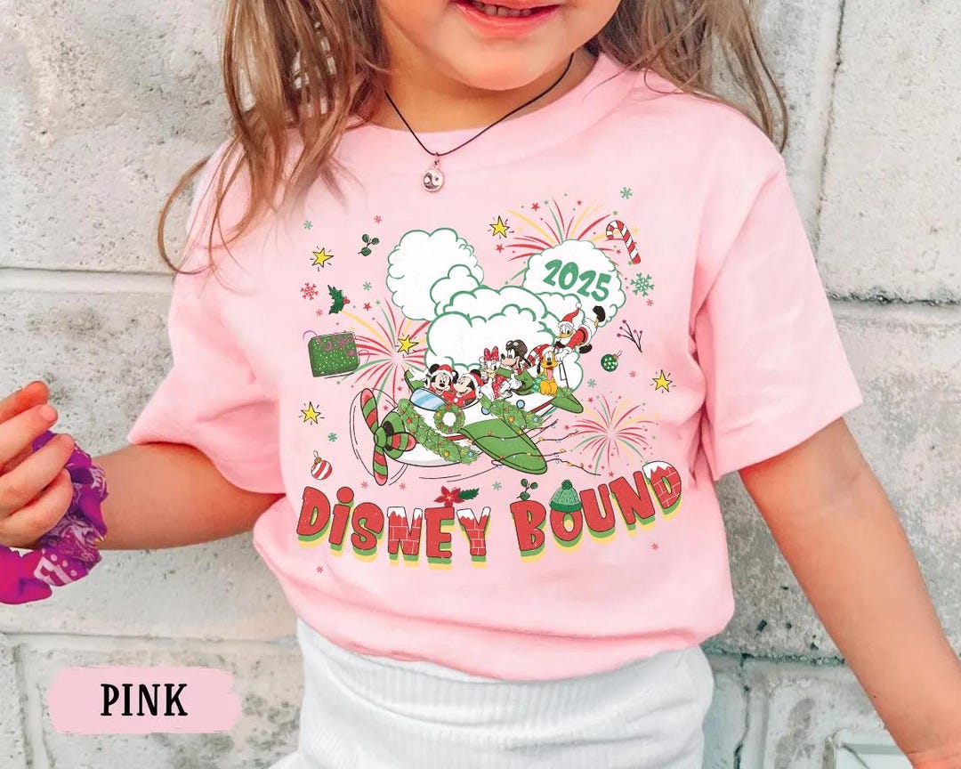 Disney Bound 2026 Christmas Mickey and Friends Plane T-shirt, Disney ...