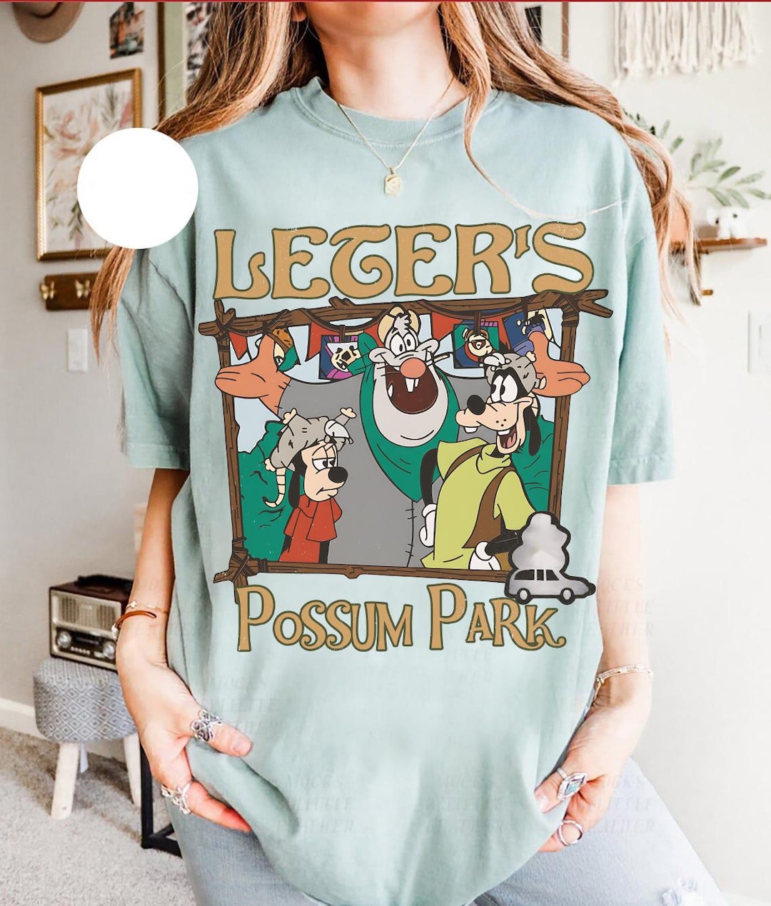 Disney A Goofy Movie Lester's Possum Park T-shirt, Possum Posse ...
