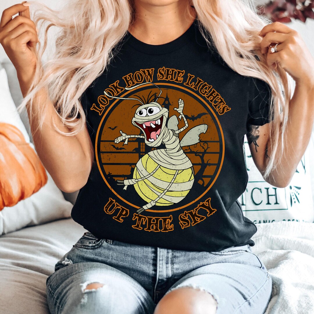 Disney Ray Costume Halloween T-shirt, Look How She Lights up the Sky ...