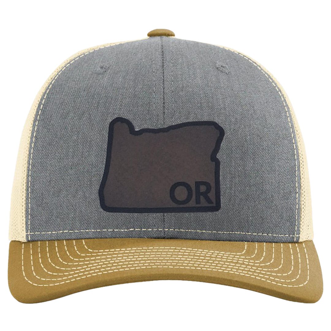 Oregon Leather Patch Hat | Richardson 112 | State of Oregon | Leather ...