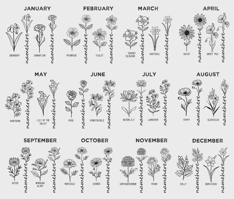 Custom Birth Month Flower Hydrojug Traveler | Floral Tumbler ...