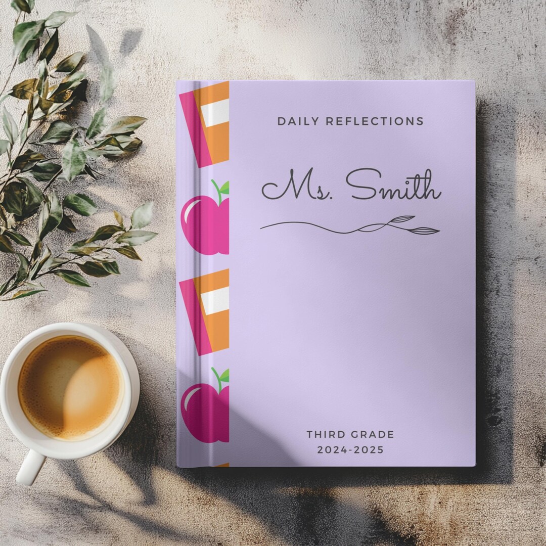 Daily Reflections Teacher Journal Personalized Classroom Keepsake First ...
