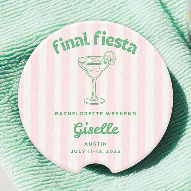 Pink Party Ring Coasters - Etsy