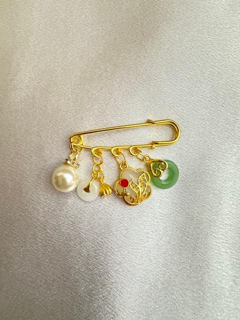 Jade Handmade Brooch - Etsy