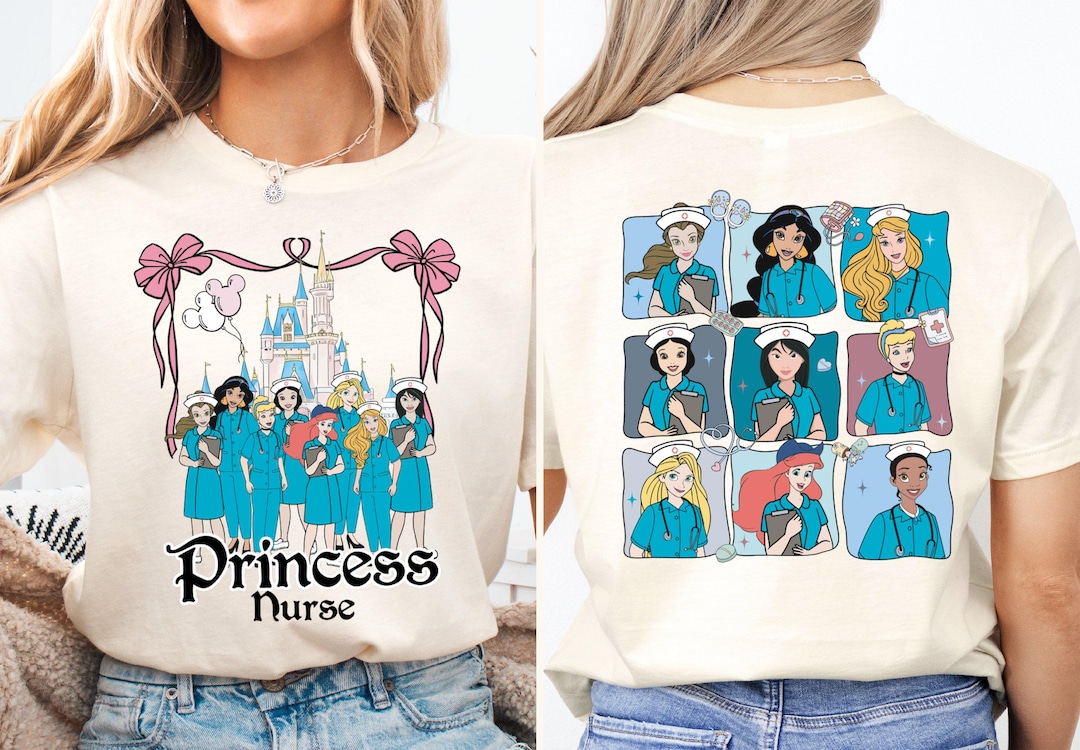 Disney Princess Nurse Shirt, Princess Nursing School T-shirt, Happy ...