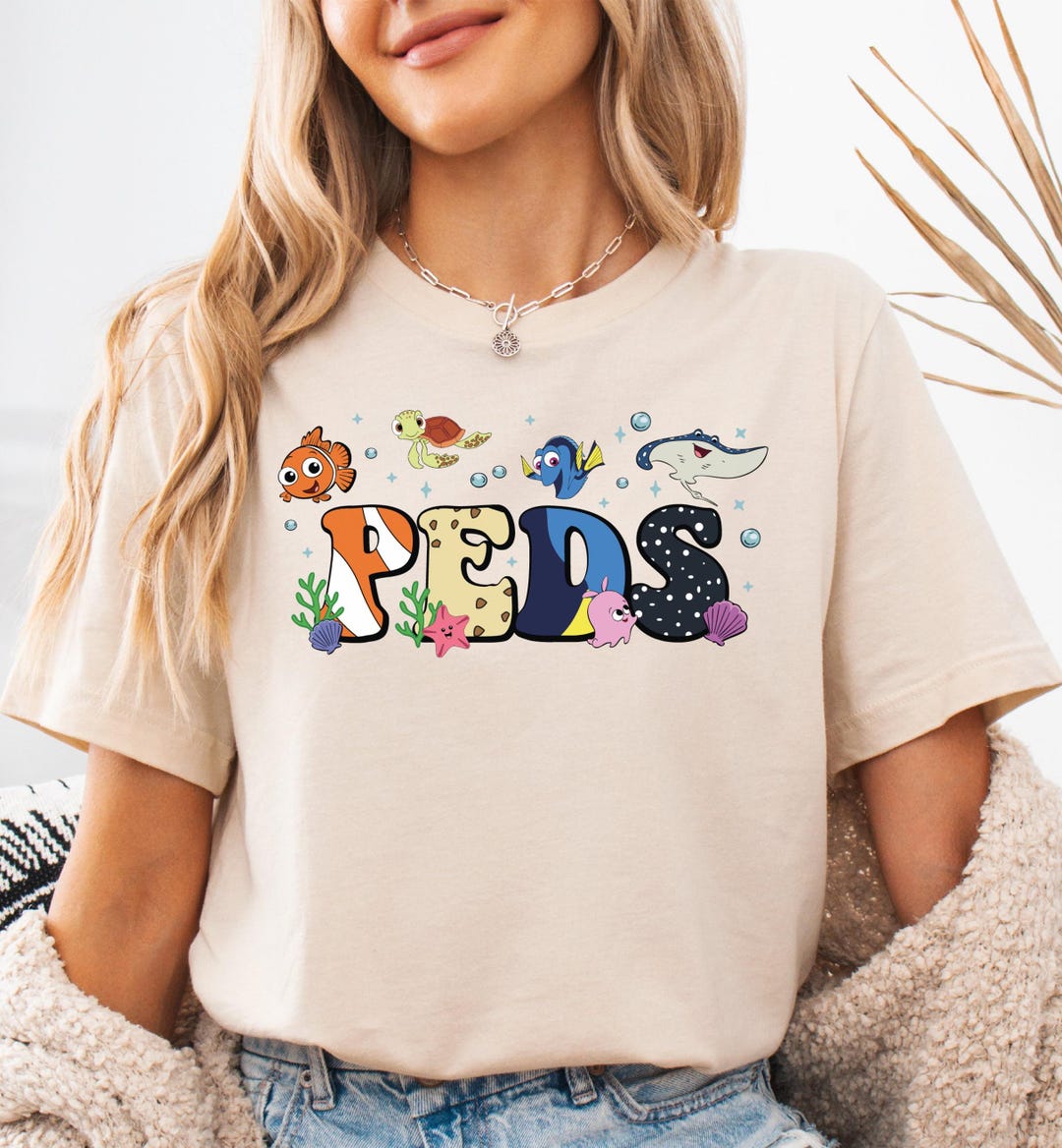 Disney Finding Nemo and Friends Shirt, Pediatric Nurse Finding Nemo T ...