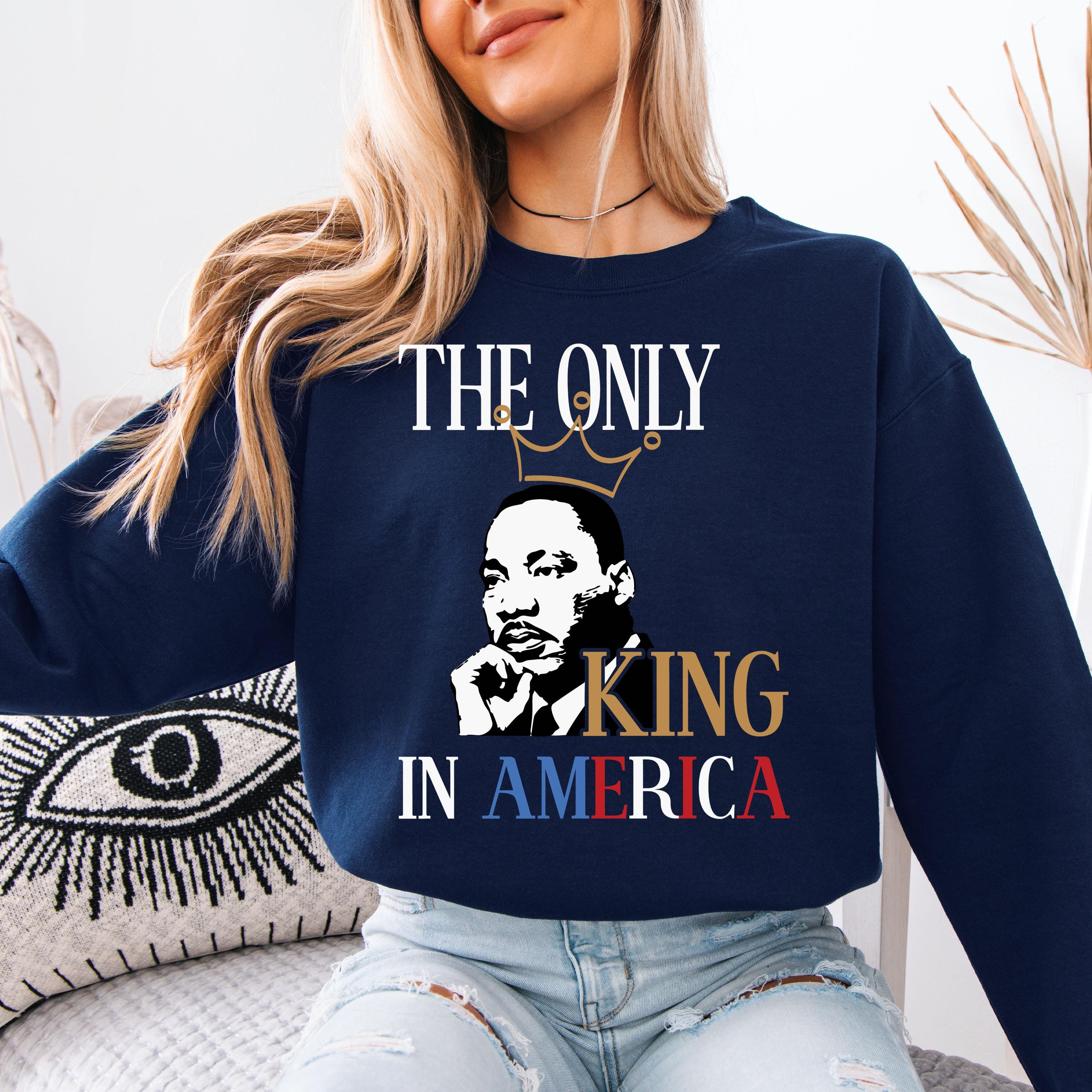 Martin Luther Jr King Shirt, the Only King in America T-shirt, Black ...