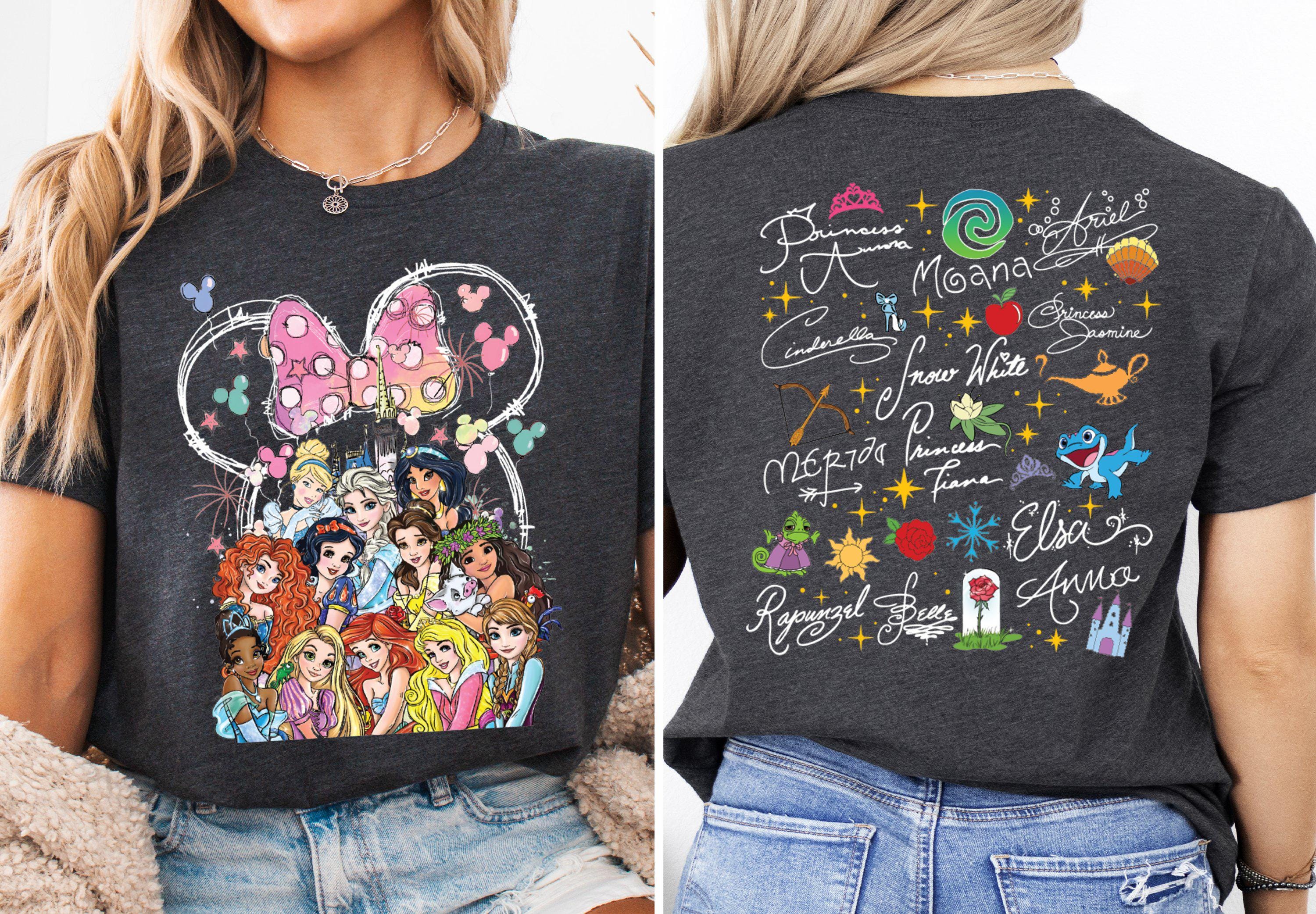 Disney Princess Shirt, Watercolor Magic Castle Princess T-shirt, Disney ...