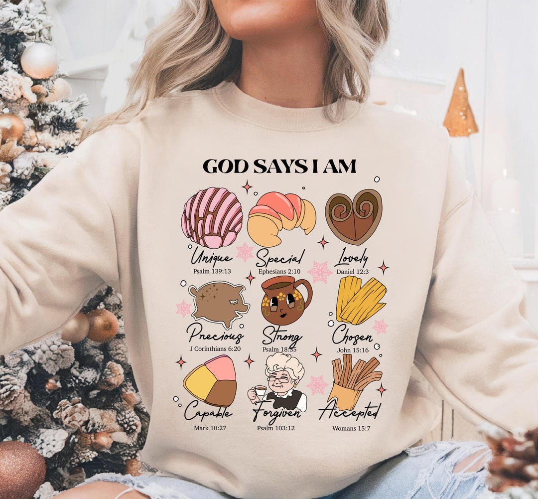 God Says I Am Mexican Christmas Sweatshirt, Mexican Food Xmas Shirt ...