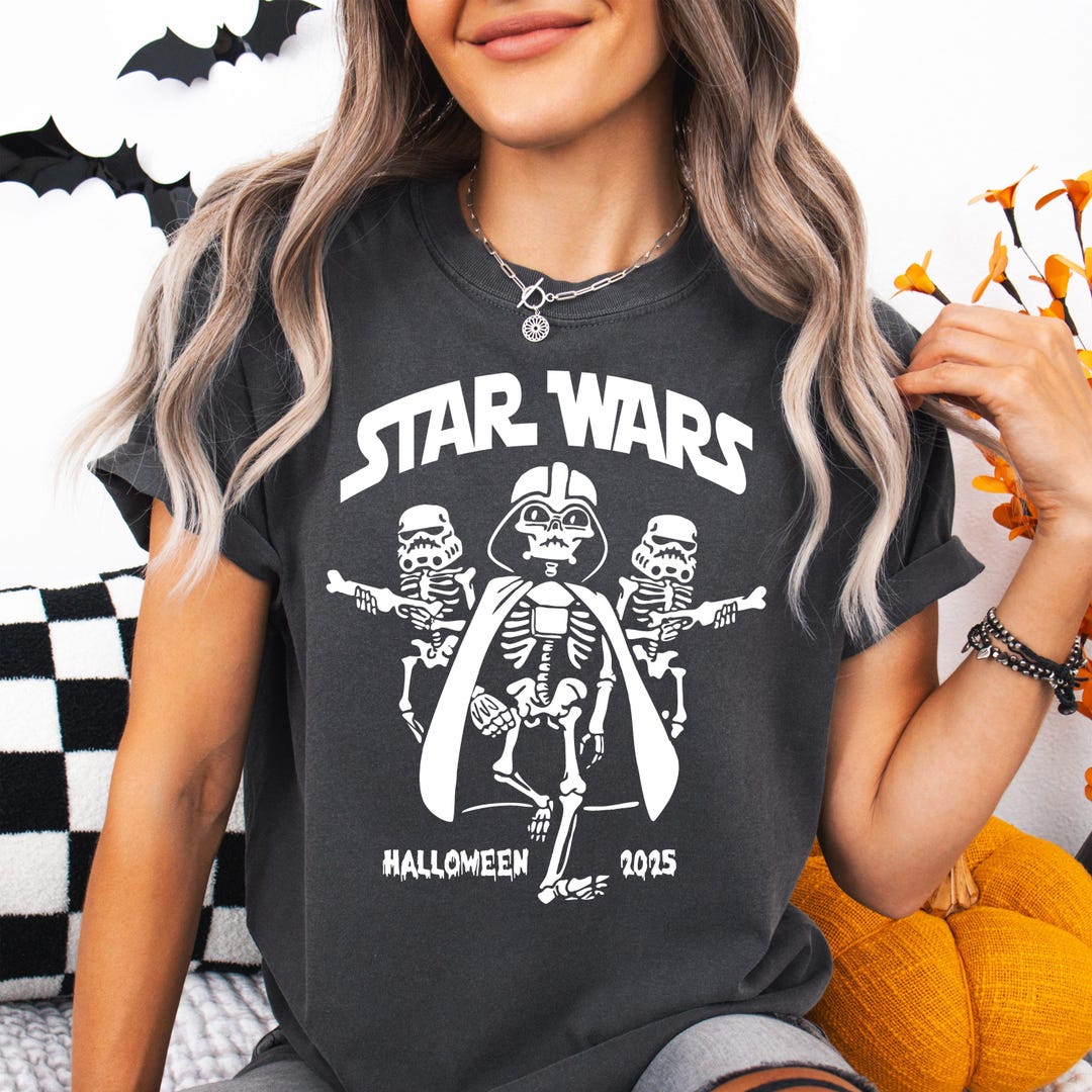 Star Wars Stormtrooper Darth Vader Skeleton Ghosts Halloween Shirt ...