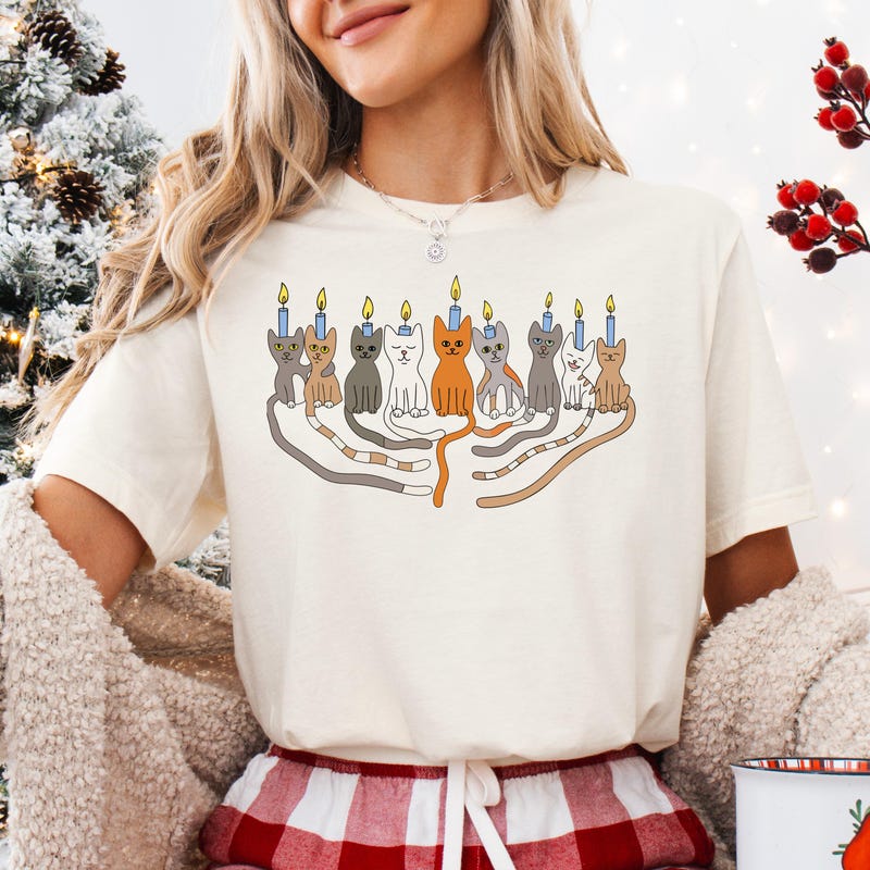 Cat Menorah for Hanukkah - Etsy