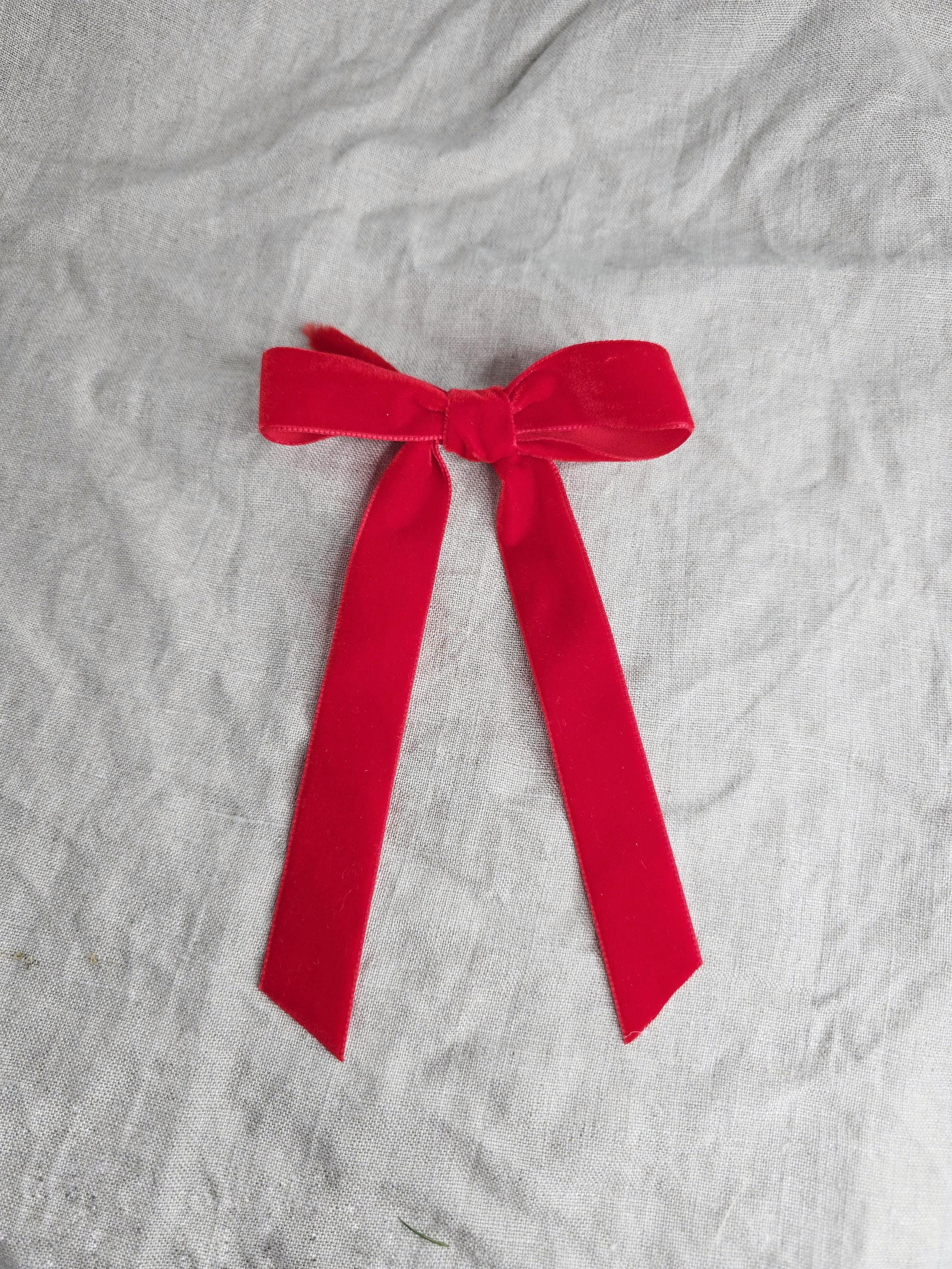 Scarlet Red Velvet Christmas Bows – Set of 6 - Etsy
