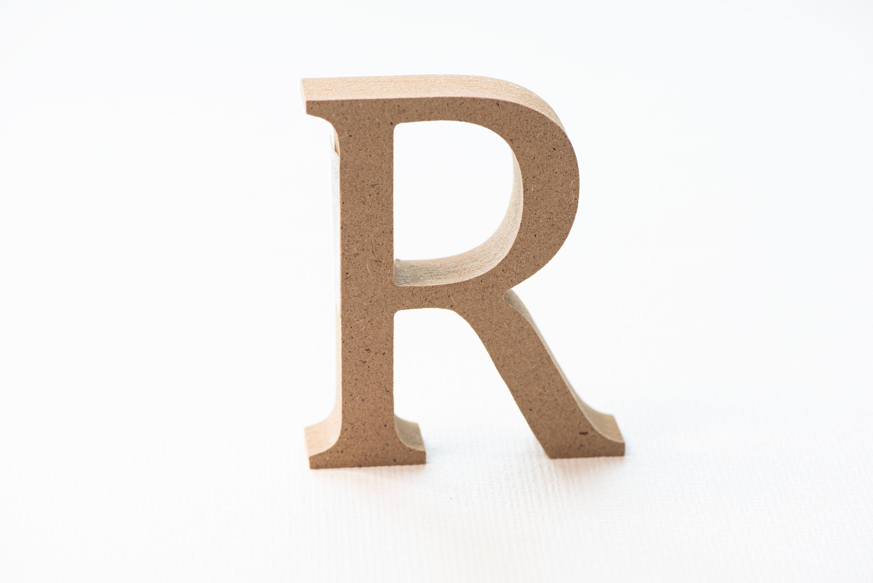 Standing Letter R MDF Wooden Letter - Etsy