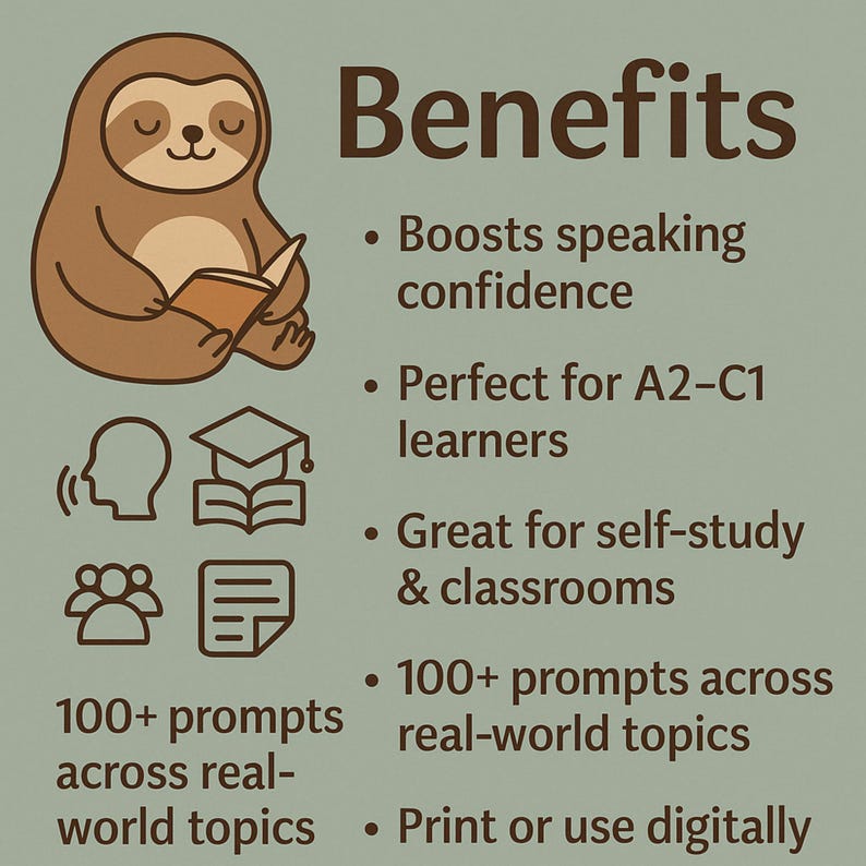 100+ ESL Conversation Cards, Speaking Prompts for English Language ...