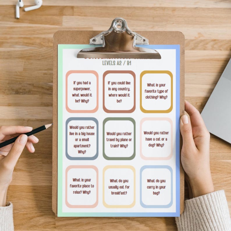 100+ ESL Conversation Cards, Speaking Prompts for English Language ...