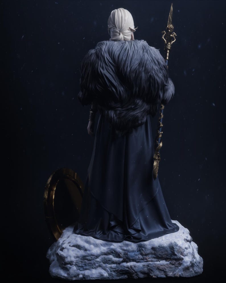 Freyja 3D Print Model STL Norse Goddess Figure, Detailed Warrior Freyja ...