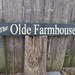 The Olde Farm House Sign Hand Painted Wood Sign Custom Colors Primitive ...