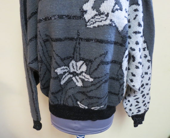 Vintage ICE Sweater, 1990s Leopard Made in Italy, s… - Gem